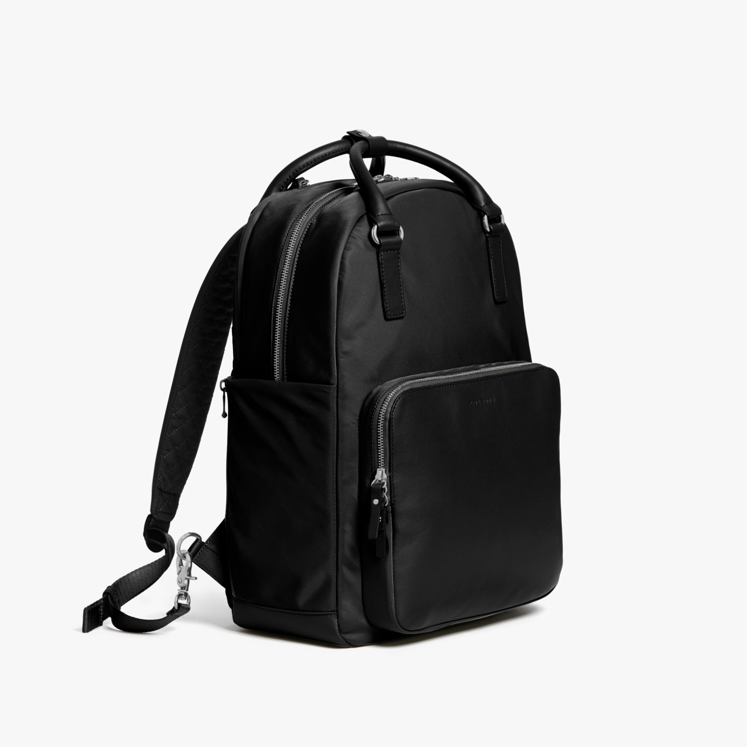 Lo & Sons Rowledge Womens Backpack - Black/Silver/Lavender