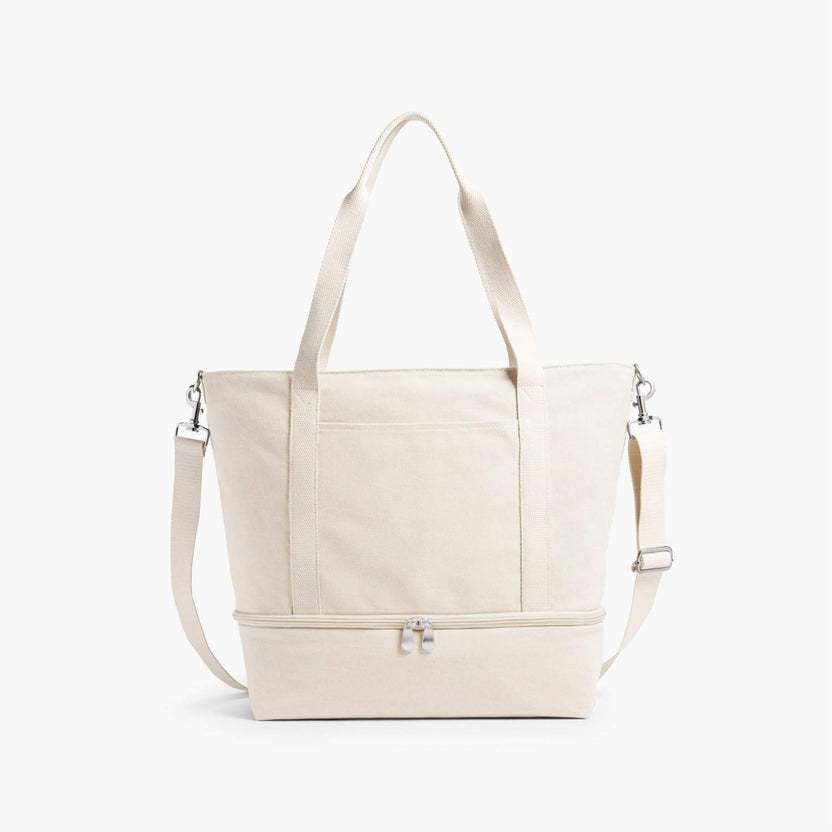 Lo & Sons Catalina Deluxe Travel Tote Bag - Natural Canvas