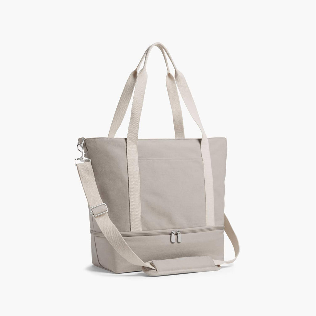 Catalina Deluxe Tote - Carry All Bag - Dove Grey Washed Canvas – Lo & Sons
